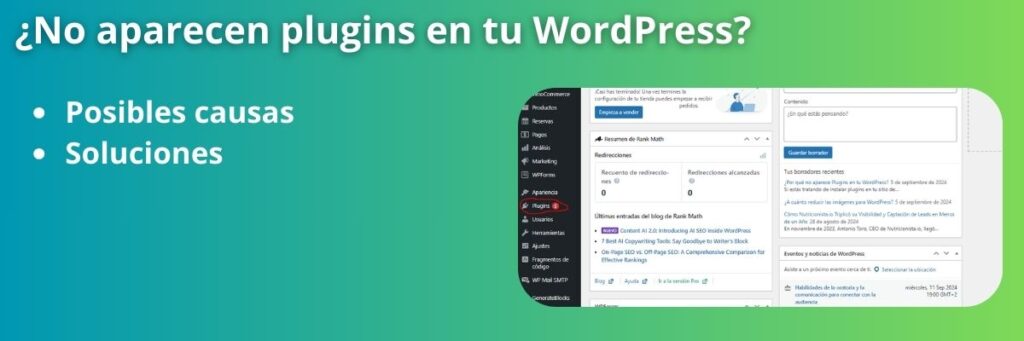 ¿Por qué no aparece Plugins en tu WordPress? | JorgeHudson.com